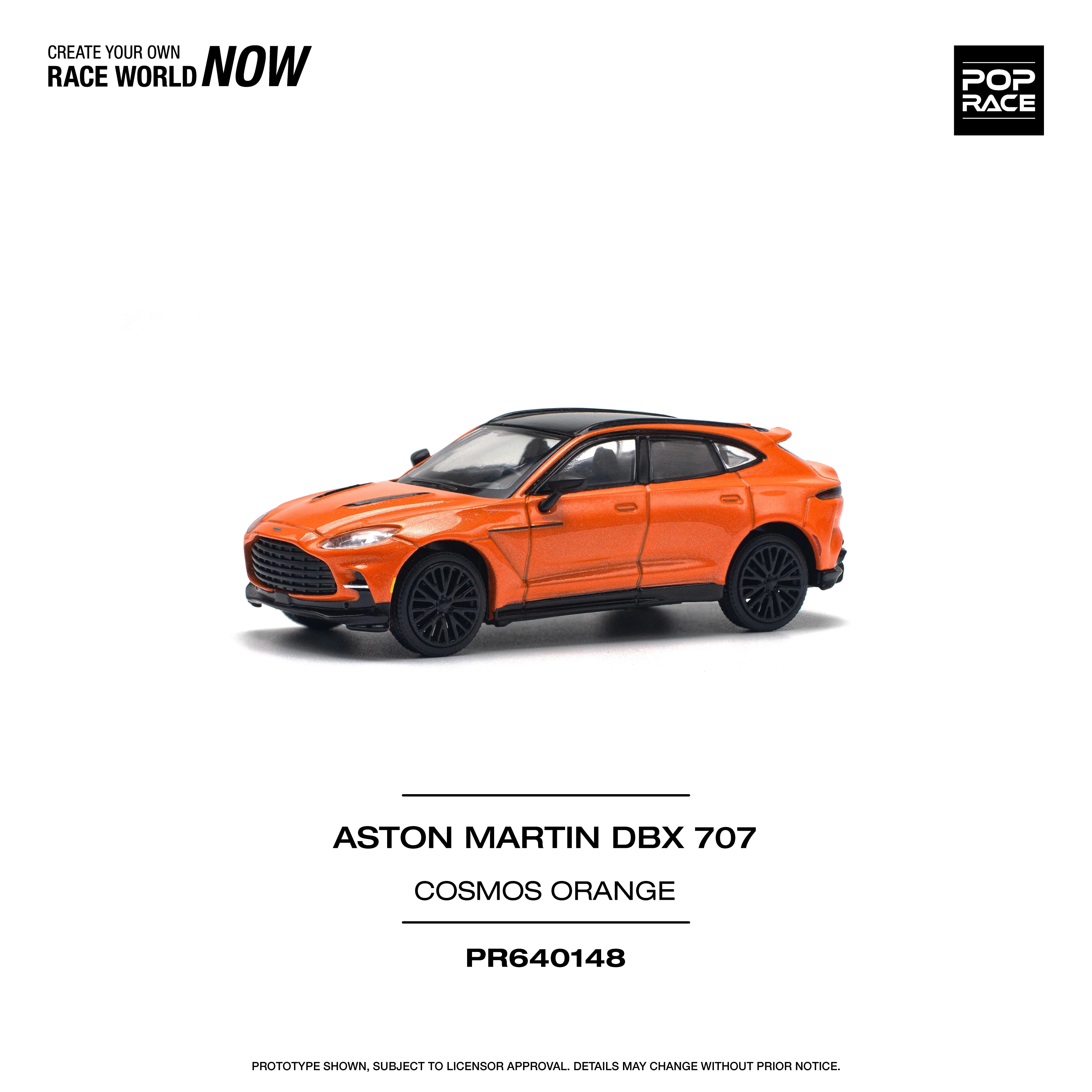 Pop Race Aston Martin DBX 707 Cosmos Orange 1:64 Diecast Model – 640148 ...